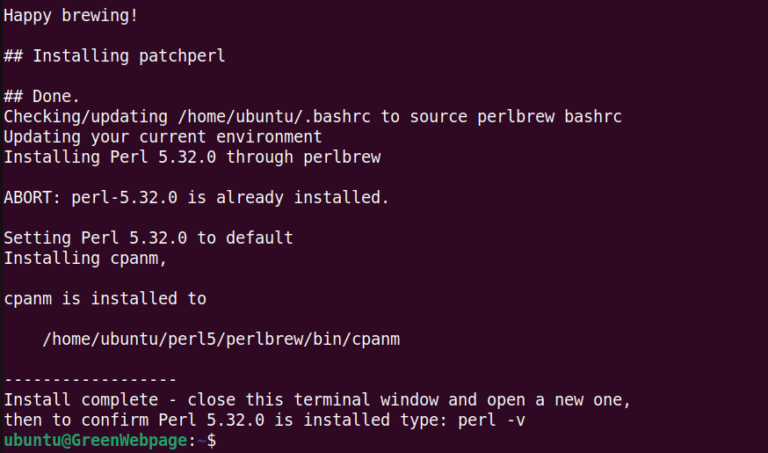How to Install Perl on Ubuntu 24.04 - Greenwebpage Community