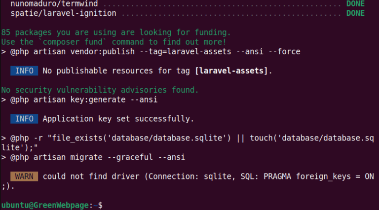 How to Install Laravel on Ubuntu 24.04 - Greenwebpage Community