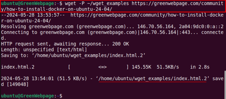 Wget Command in Linux with Examples - Greenwebpage Community