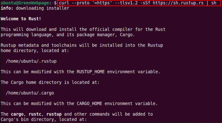 How to Install Rust on Ubuntu 24.04 - Greenwebpage Community