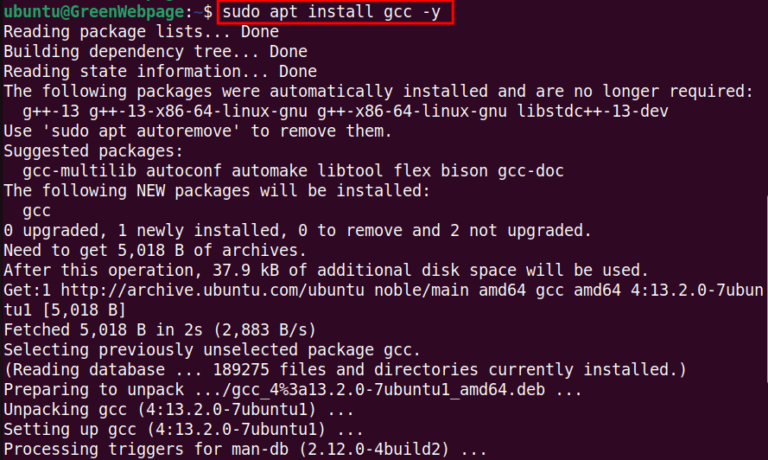 How to Install GCC Compiler on Linux - Greenwebpage Community