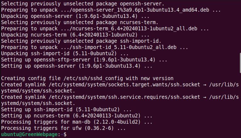 How to Enable SSH on Ubuntu 24.04 - Greenwebpage Community