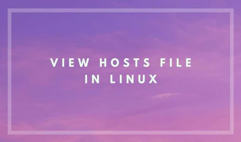 How to View Hosts File in Linux - Greenwebpage Community