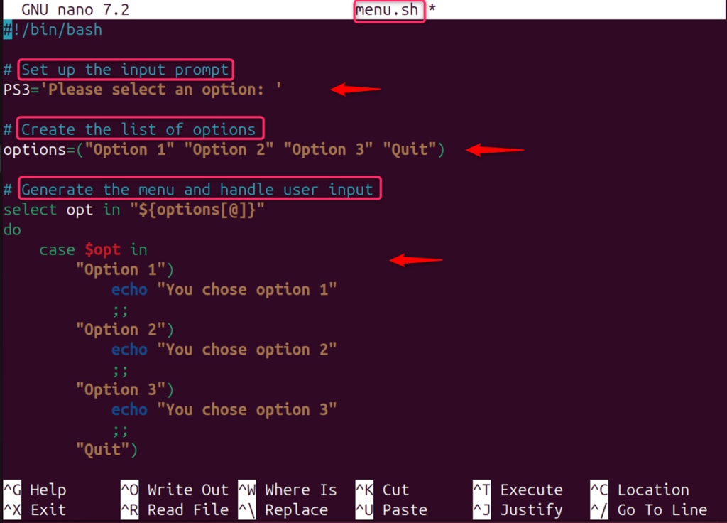 How To Create A Multiple Choice Menu In Bash Scripts Using Select And Case Statements
