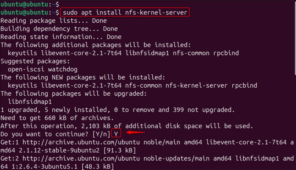 How To Install Nfs Server And Client On Ubuntu 2404