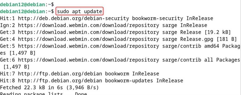 How to Install and Configure Webmin on Debian 12