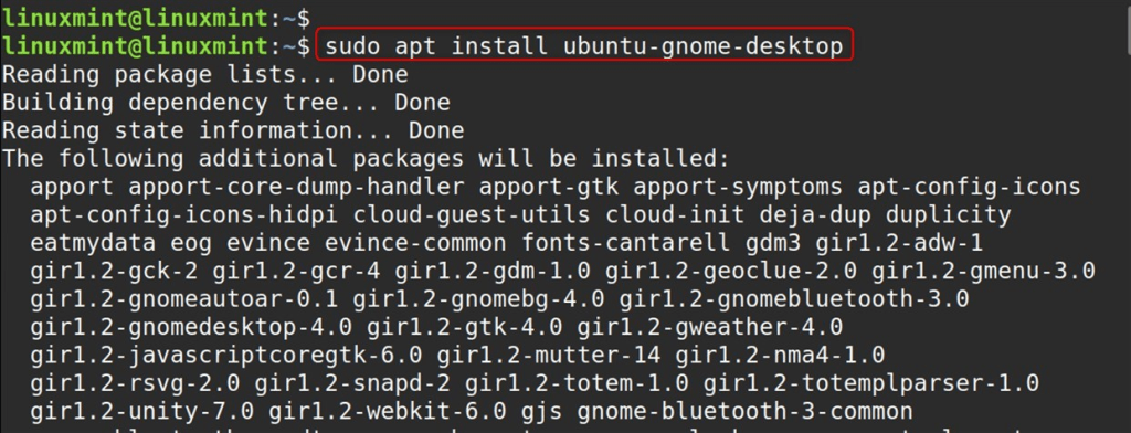 How to Install Gnome Desktop on Linux Mint 22 - Greenwebpage Community
